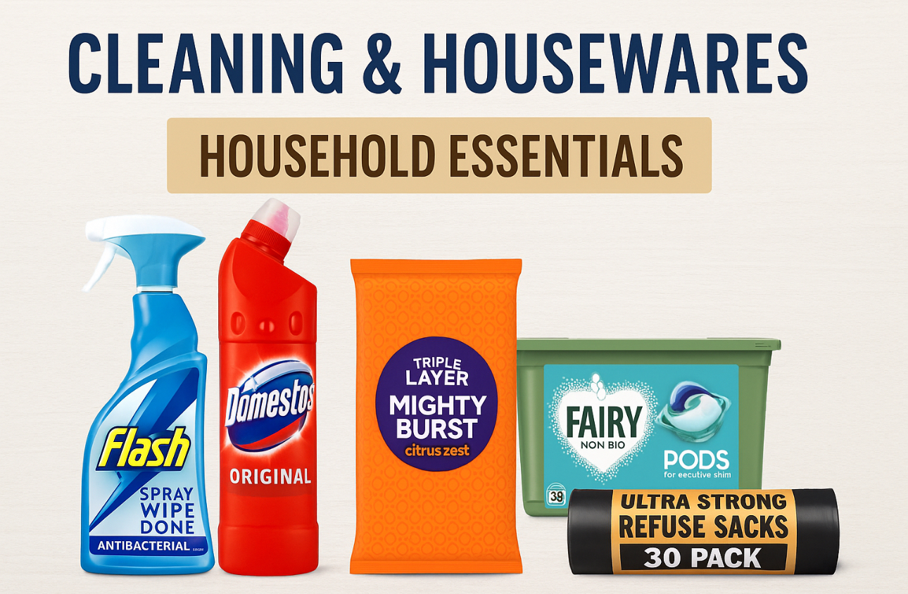 Cleaning & Housewares | Bulk Household Cleaning Products & Essentials
