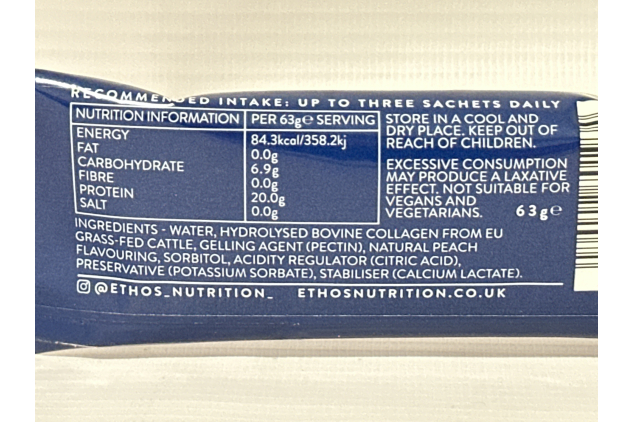 Liquid Collagen Protein Gels – 14 × 63ml – 20g Bovine Protein – Peach